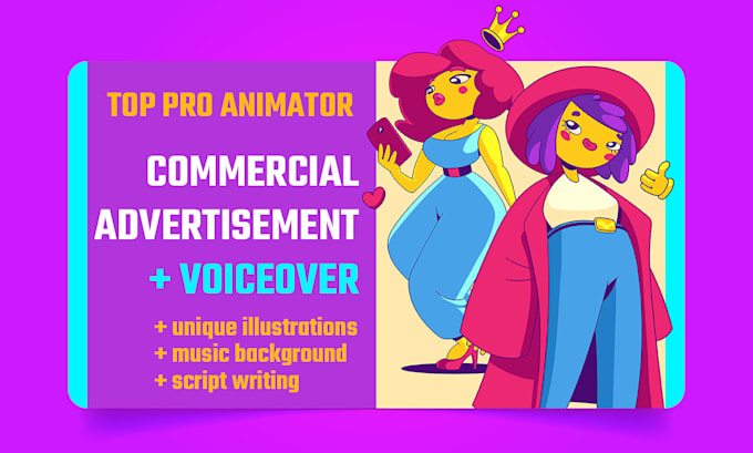 Create 2d animated video commercials for social media and tv by ...