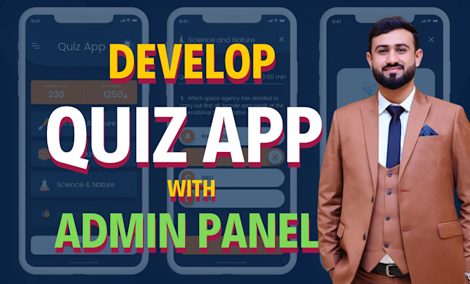 Develop quiz android app with admin panel by Codefit | Fiverr