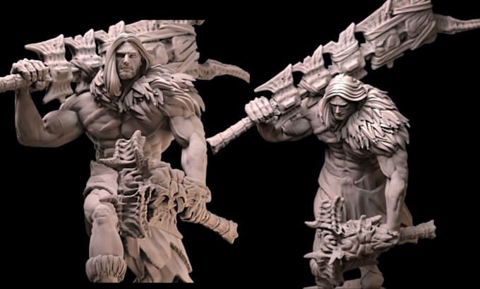 Sculpt miniature or figure for 3d printing tabletop model by Addissa01 ...