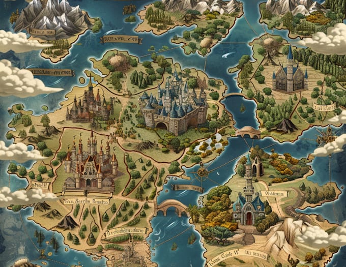 Create a custom fantasy maps by Doleomur | Fiverr