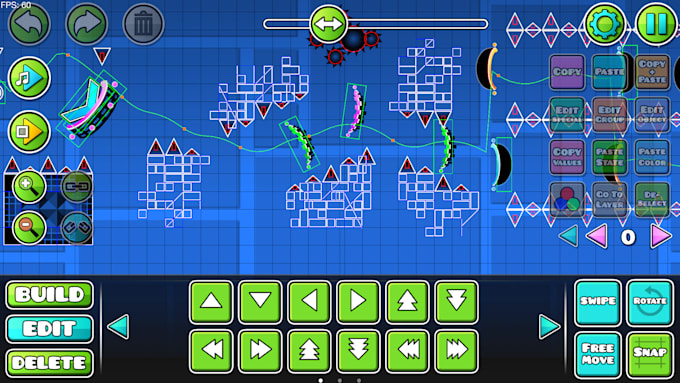 Create a 2 to 5 minute geometry dash layout for you by Ru_rkk | Fiverr