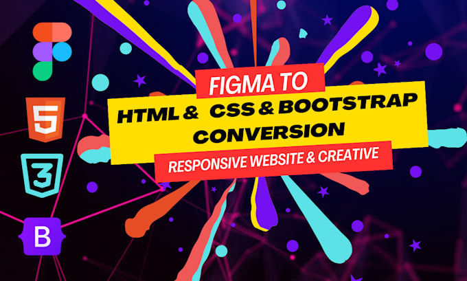 Convert figma to html and figma to bootstrap responsive