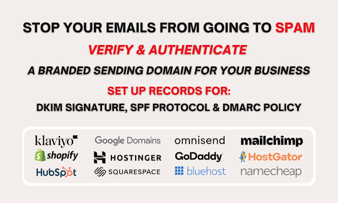 Set up custom email domain for klaviyo verify spf dkim dmarc shopify dns records by Avondigital ...