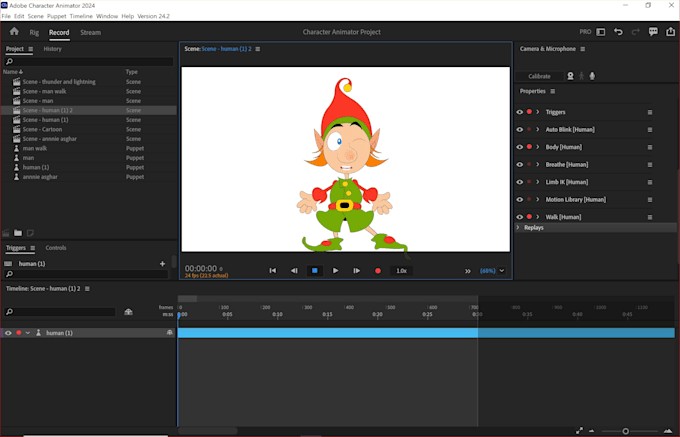 Design and rig adobe character animator puppet for you by Annie ...