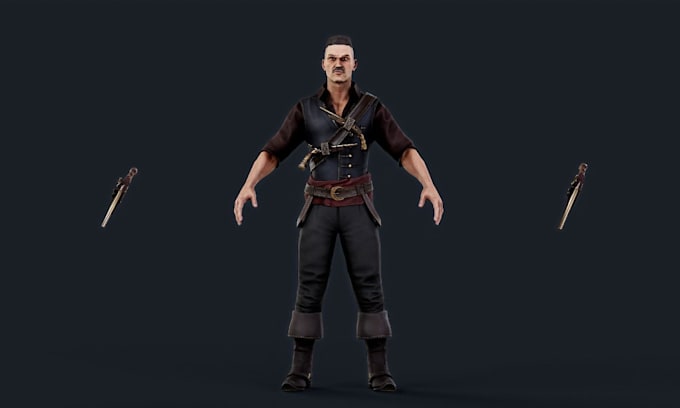 Ue5 control rig3d,game character,pbr texture,sharp3d,wonder studio rig ...