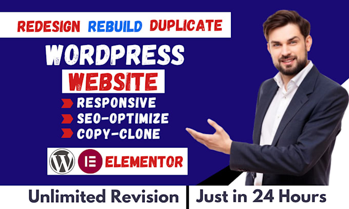 Redesign, rebuild wordpress website by Nouman_wordpres | Fiverr