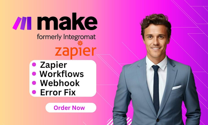 Make com made com integromat zapier make com automation zapier automation by Victortaiwo1 | Fiverr