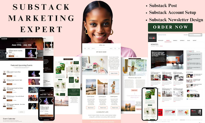 Setup substack account, substack post, editable substack newsletter ...