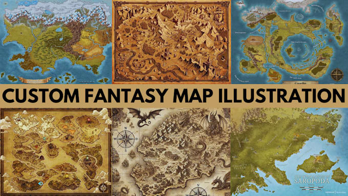 Create fantasy map for you, novel map, dnd campaign, world map, battle ...