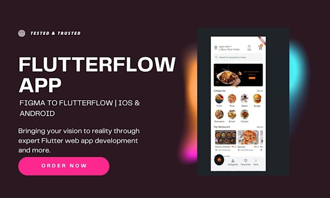 Convert figma to flutter flow with firebase supabase buildship flutterflow app by Akins_goks ...