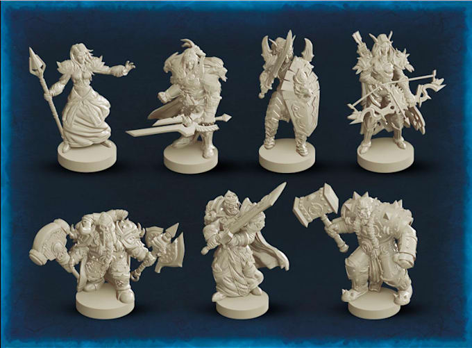 Custom world of warcraft 3d miniatures 3d figures 3d warhammer for 3d ...