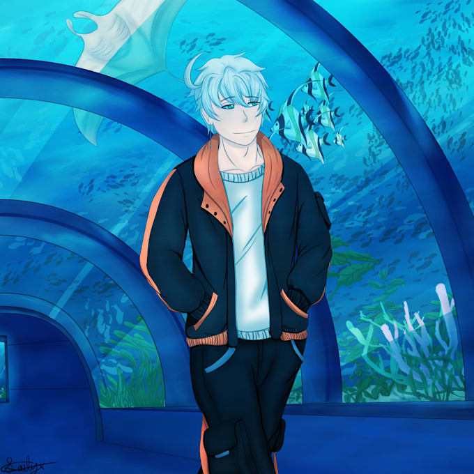 Draw your oc or fanart of humanoid characters by Sailyx8096 | Fiverr