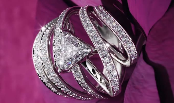 Render 3d jewelry design, jewelry animation, 3d jewelry model, 3d ring ...