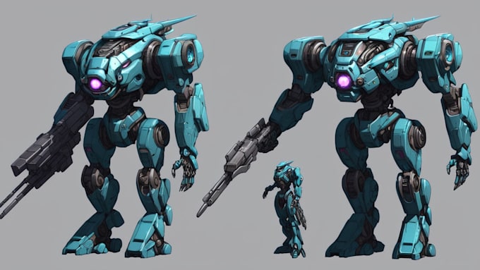 Draw sci fi, mecha design, fantasy character design by Mareneotes | Fiverr