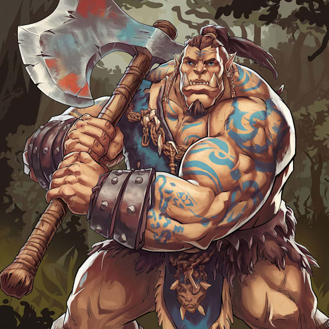 Illustrate dnd character art and dnd illustration by Dustinaane | Fiverr