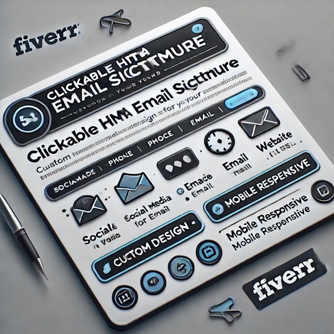 Do professional clickable html email signature by Equere_edit | Fiverr