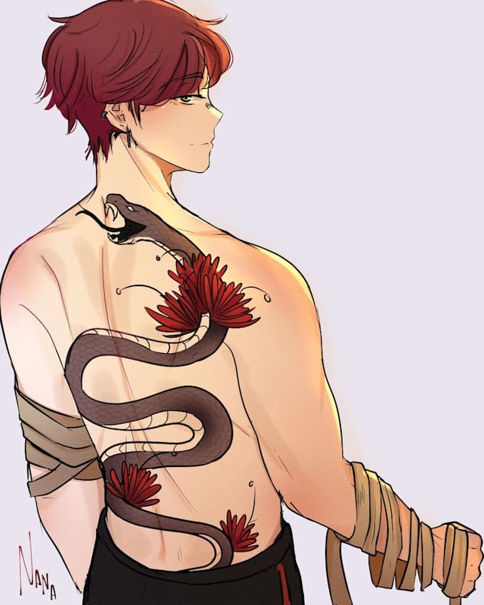 Art of your favorite character in anime and webtoon style by ...