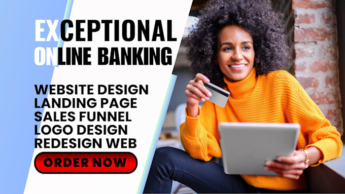 Do exceptional online banking website, landing page and redesign ...
