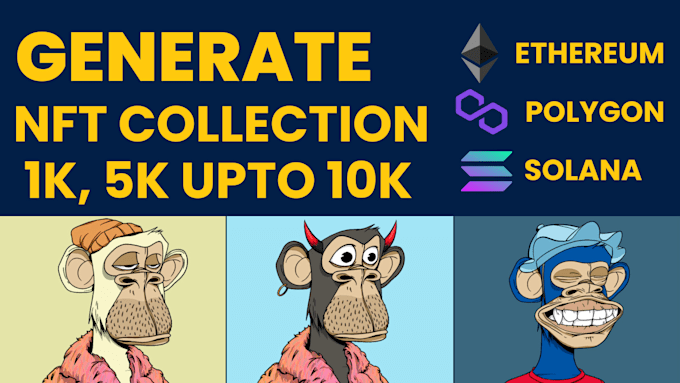 Generar una colección con archivos json de metadatos de hasta 10k nfts.