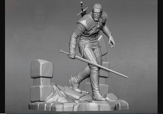 Sculpt3d model,action figure,miniature sculpt,stl file,cnc resin ...