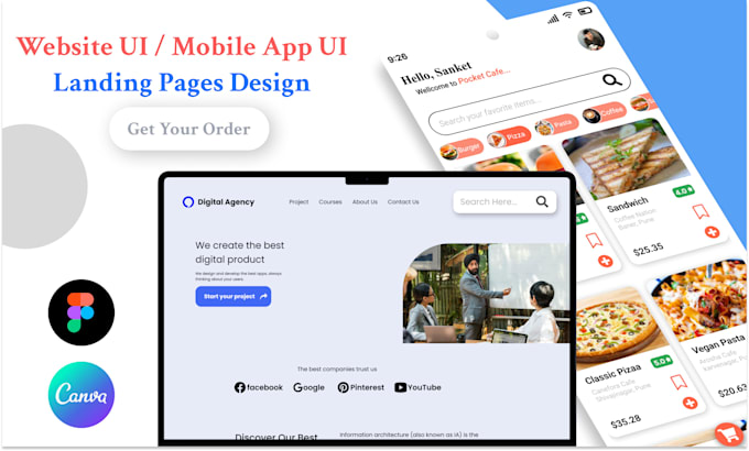 Do figma ui ux design for website, dashboard, mobile apps by Sanket_uiux | Fiverr