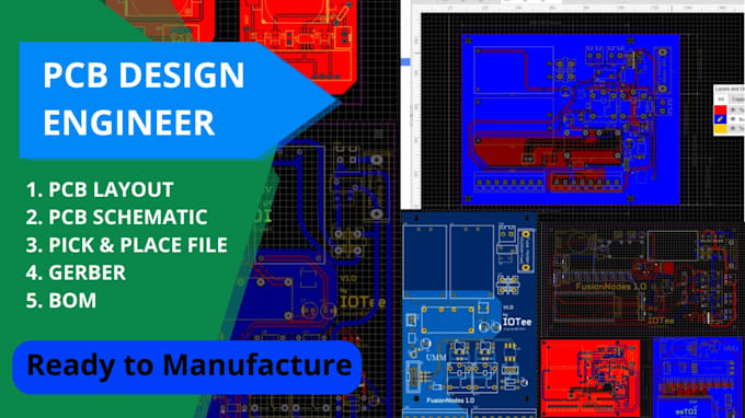 Design a pcb based on your circuit, ready to manufactured by Zahid_dhiya | Fiverr