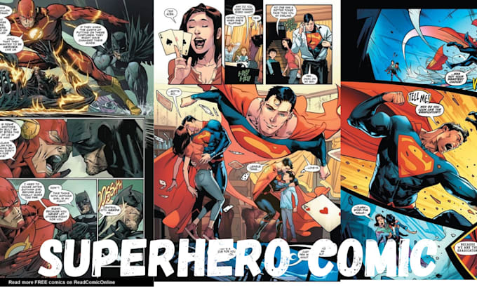 Draw comic superhero action comic fighting comic page comic artist ...