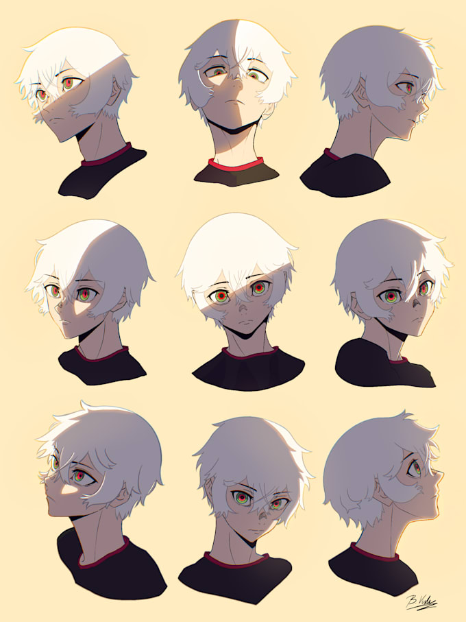 Make a custom anime character design by Bera_kilic | Fiverr