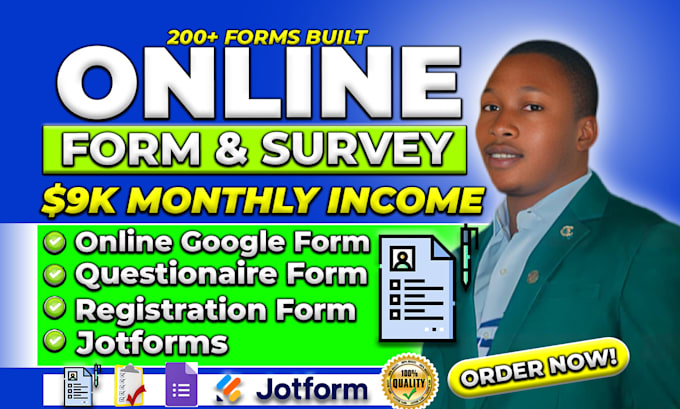Create responsive online form, quiz, survey using jotform typeform ...