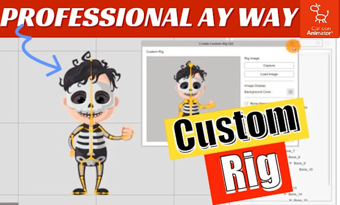 Rigging your character cartoon animator 4 and 5 by Monoj_ | Fiverr