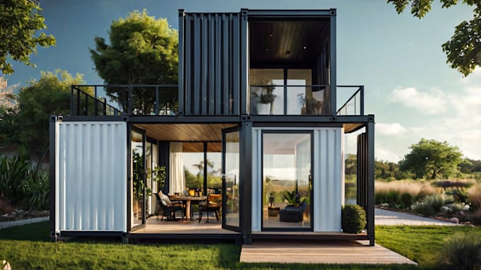 Design container tiny houses, cafes, shops in revit, sketchup, and d5 ...