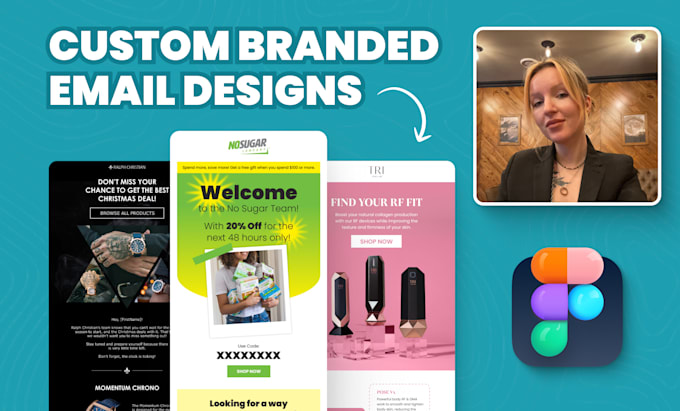 Create custom branded email design in figma by Design_kora | Fiverr