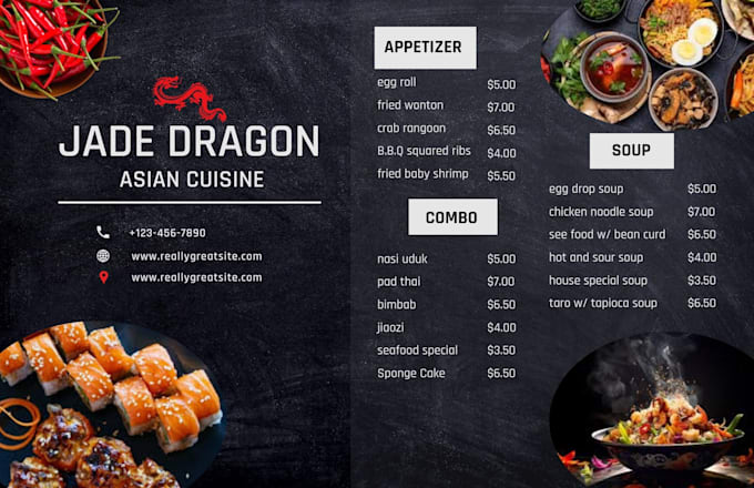 Create an amazing food menu design for your restaurant menu by Maria ...