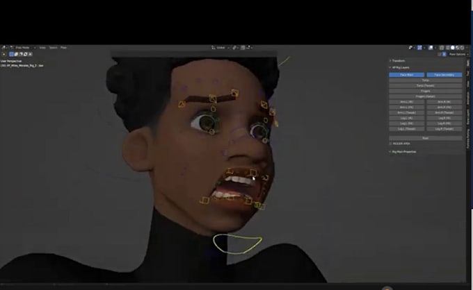 Rig 3d character for animaze, arkit rokoko rig, wonder studio rig, ik ...