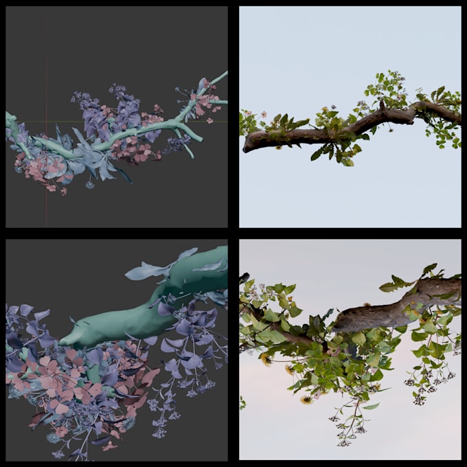 Render realistic 3d cgi plant modelling, cgi flower design, 3d plant ...