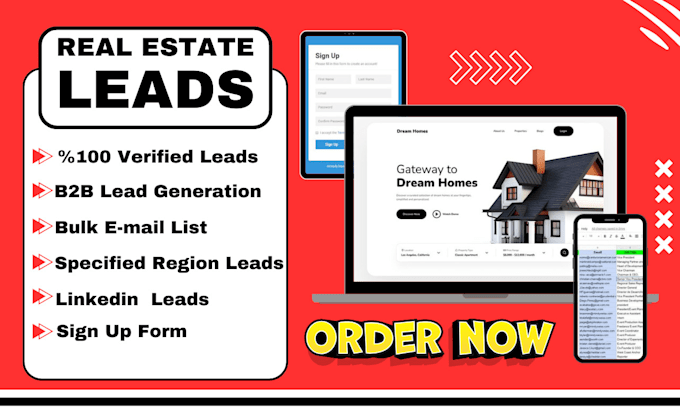 Generate high quality b2b leads for real investors in us, uk, uae and ...