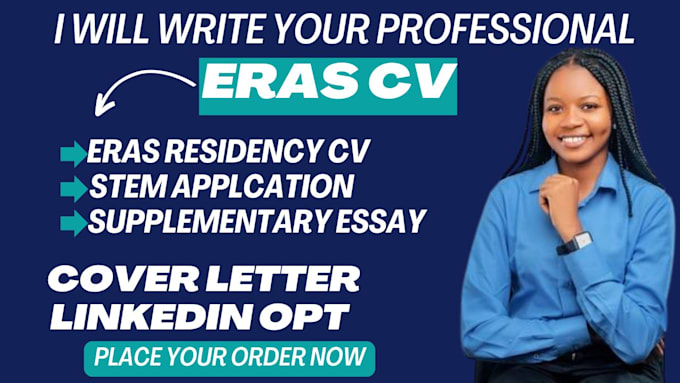 Edit your eras curriculum vitae for residency by Margaret_lewis1 | Fiverr