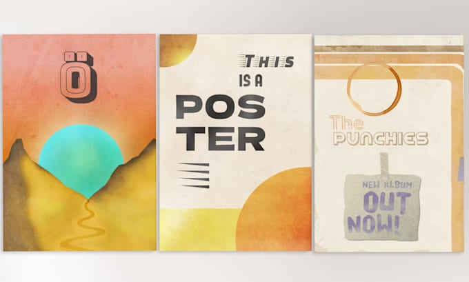 Craft a good looking retro, vintage print ready poster by Lekestue | Fiverr