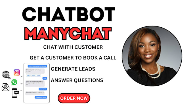 Create chatbot for social media platforms, website using manychat,chatfuel,tidio by ...