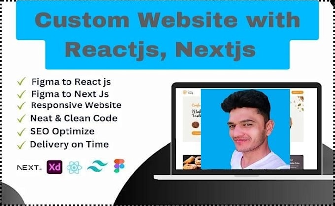 Design and develop a custom website from scratch using reactjs, nextjs ... Design and develop a custom website from scratch using reactjs, nextjs ...