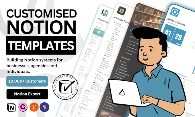 Build a custom, aesthetic and advanced notion template by Heyhash145 ...