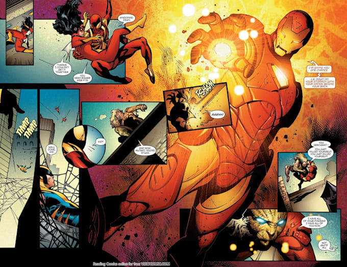 Draw unique comic illustration, superhero comic, comic page, anime by ...