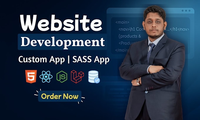 Build custom website development full stack frontend backend developer by Tanvir1418 | Fiverr