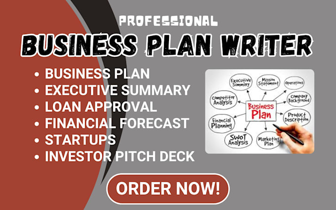 Develop business plan, loan approval, investor pitch deck, financial forecast by Marvel_pen11 ...