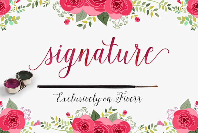 Design 2 creative signature script logo by Logo_rama | Fiverr