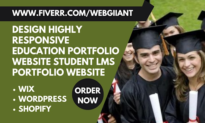Design education portfolio website college student lms portfolio ...
