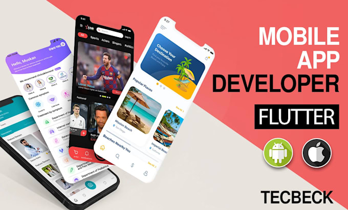 Do mobile app creation, android app, ios app as flutter mobile app development by Abdullahch143 ...
