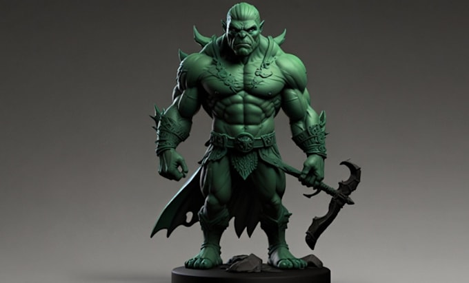 Sculpt 3d action figure, 3d miniature, toy design, dnd, stl file for 3d ...