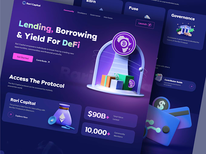 Be your web3 ui ux website designer web3 dapp graphics web3 expert by ...