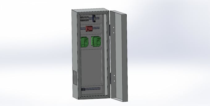 Electrical panel 3d drawing using solidworks by Manojchathu667 | Fiverr